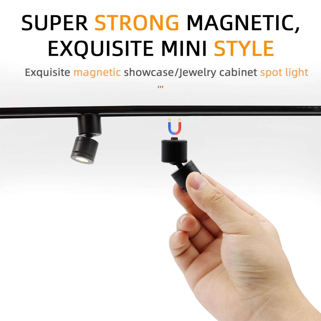 12V LED Track Light 1W Surface Mounted Jewelry Display Lighting ...