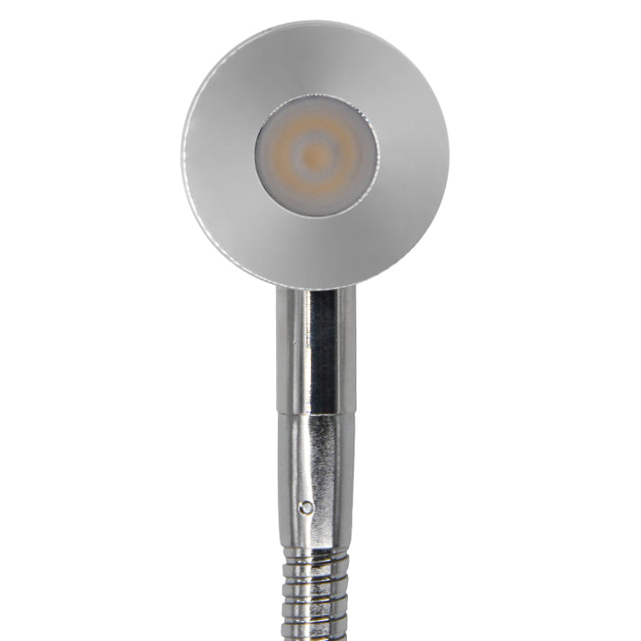 12V Bedroom Reading Wall Lights 1.2W Dimmable Gooseneck Reading Lamp ...